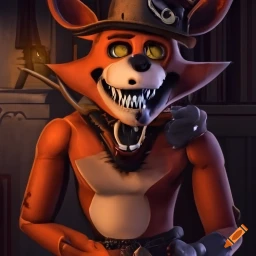 I asked an AI to generate images of Foxy and these were the results ...