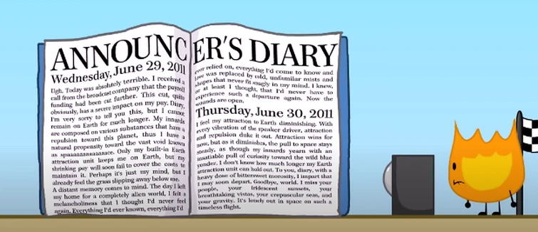 Announcer's diary | Fandom