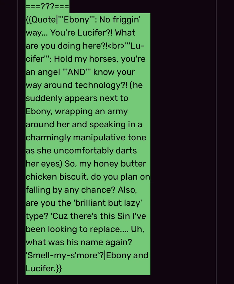 OH MY GOD??!! Lucifer and Ebony | Fandom