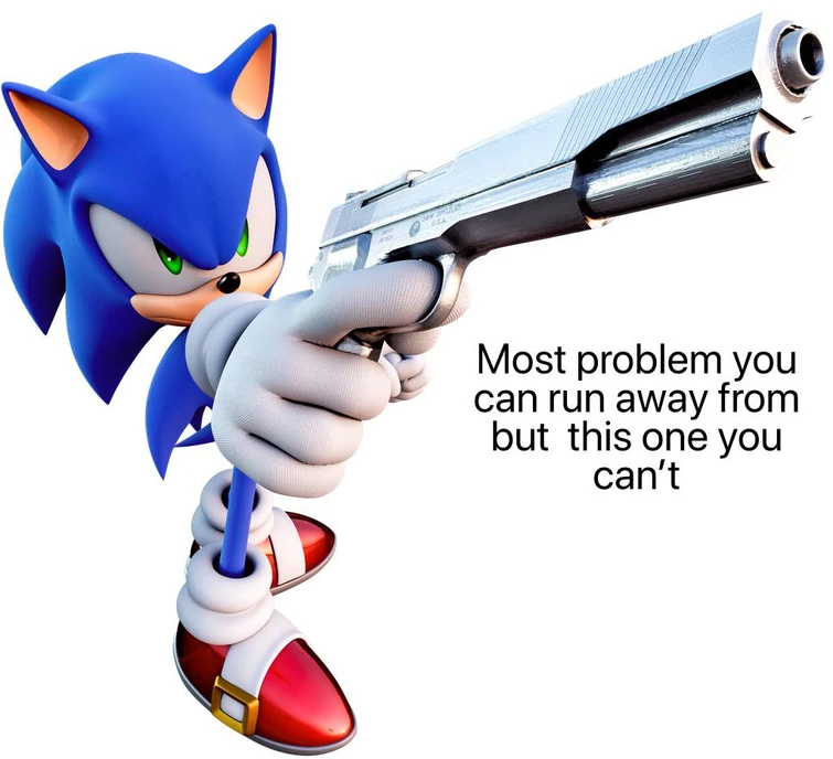 sonic has a gun | Fandom