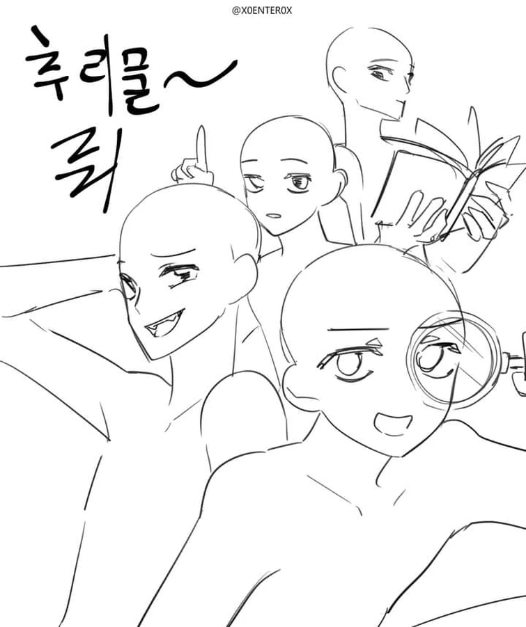 Give me 4 characters to draw with this base | Fandom