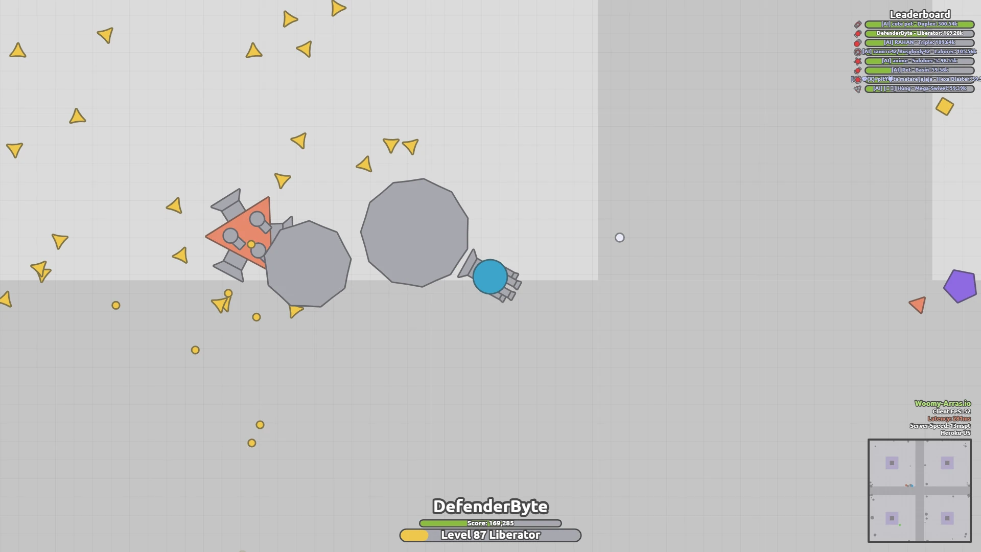 I met the diep.io defender in Woomy-Arras | Fandom