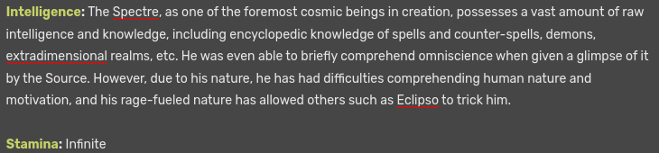 I fixed the Spectre's page | Fandom