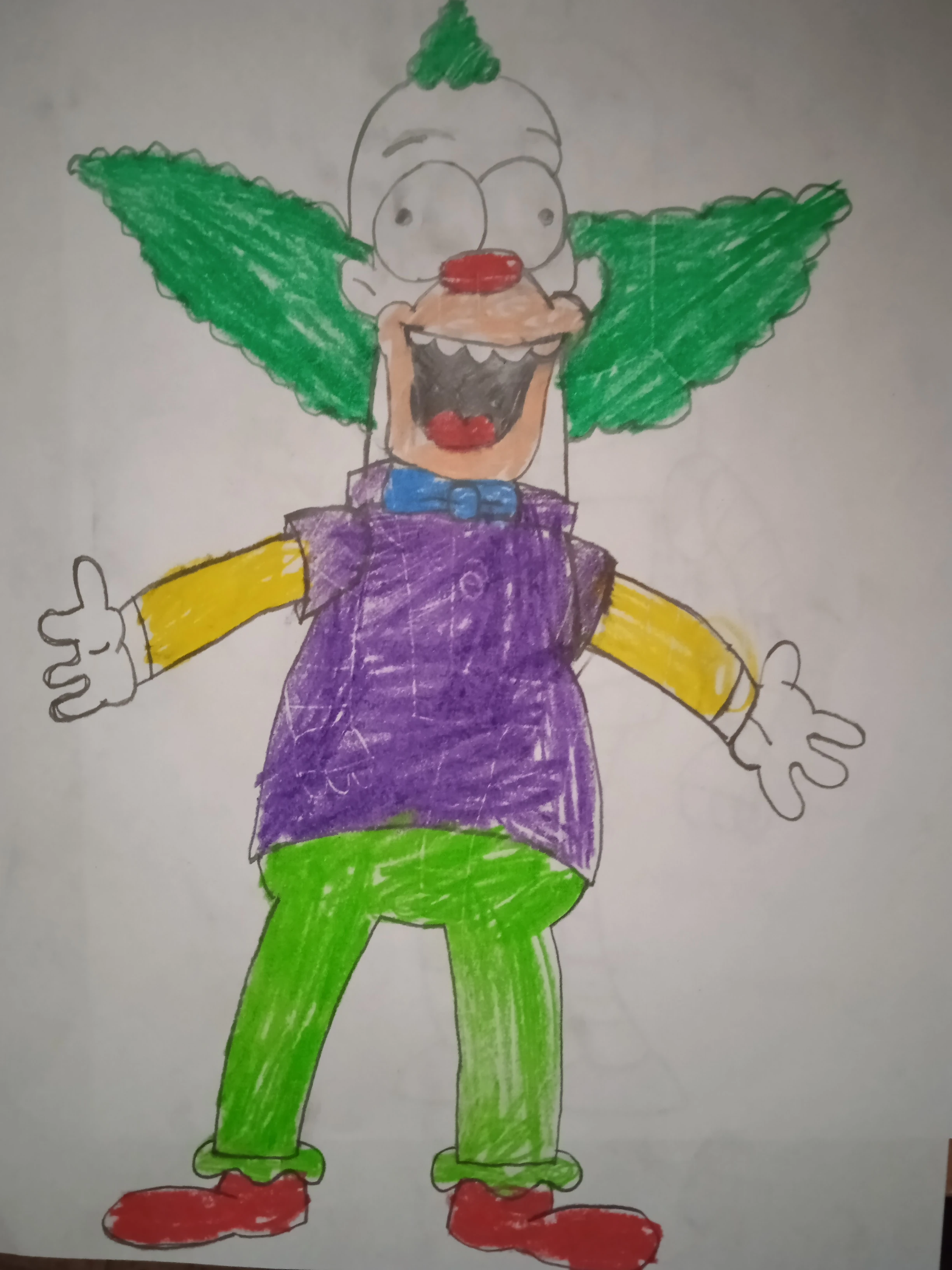 My drawing of Krusty the Clown | Fandom