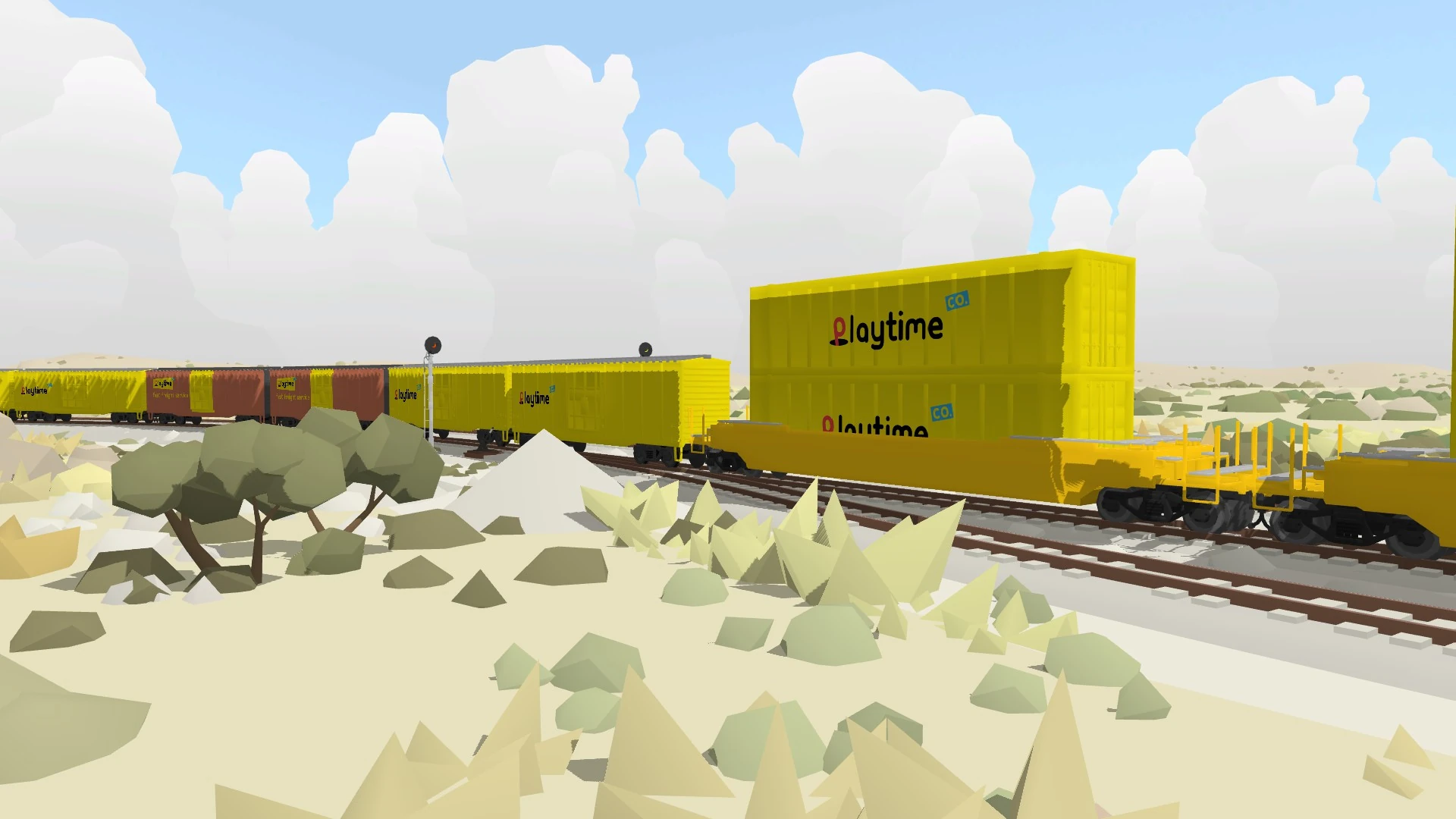 I made Playtime Co. freight train liveries in Rolling Line. | Fandom
