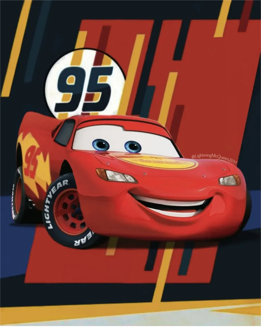 Road Lightning Mcqueen In Racing Disney Pixar Cars On The Road Track
