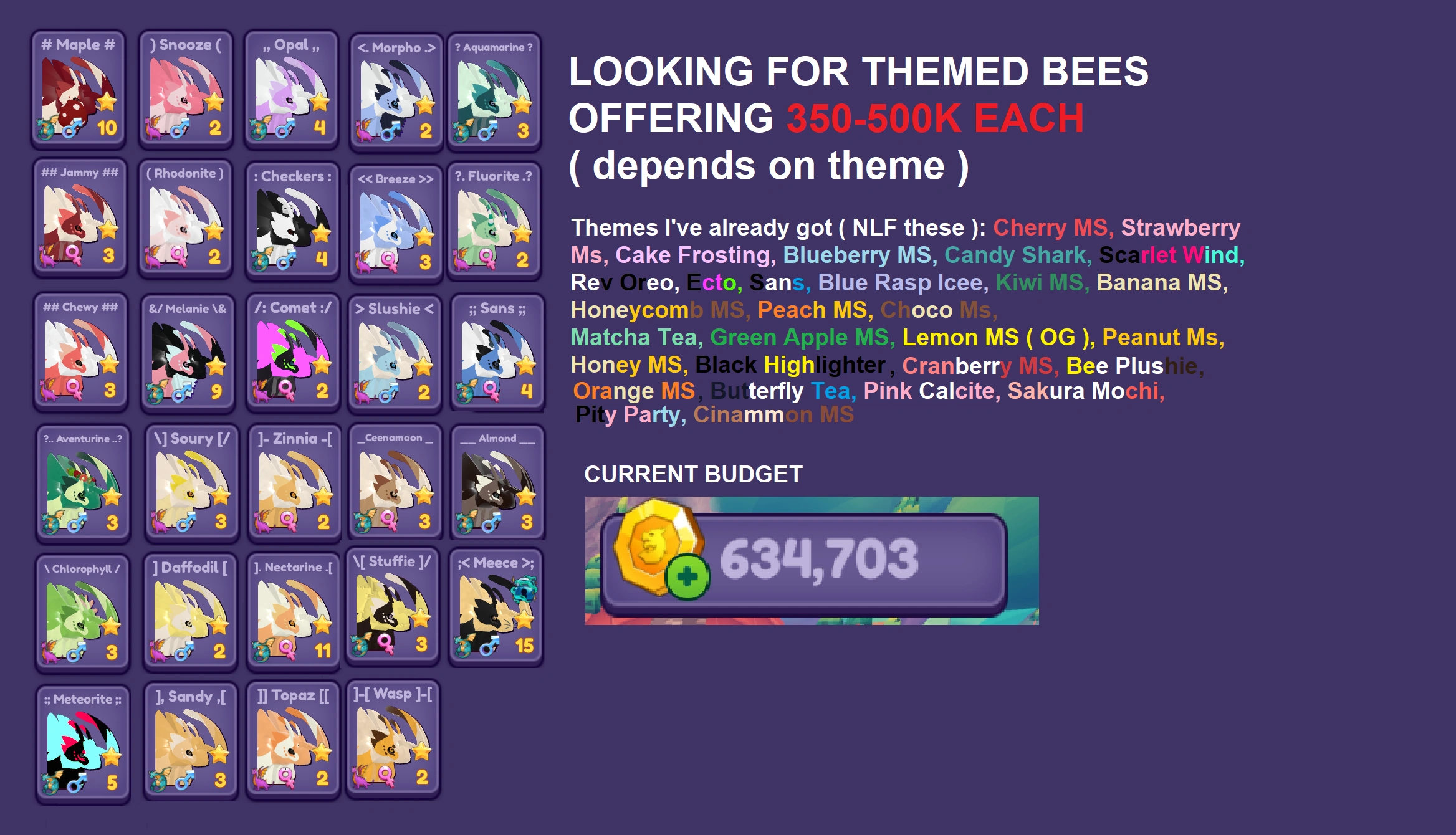 Looking for themed bees | Fandom