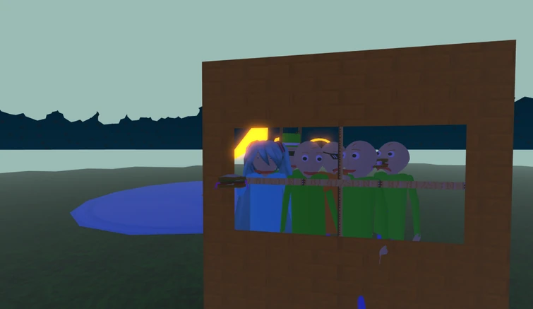 Baldi's grouped up to hide from da snow | Fandom