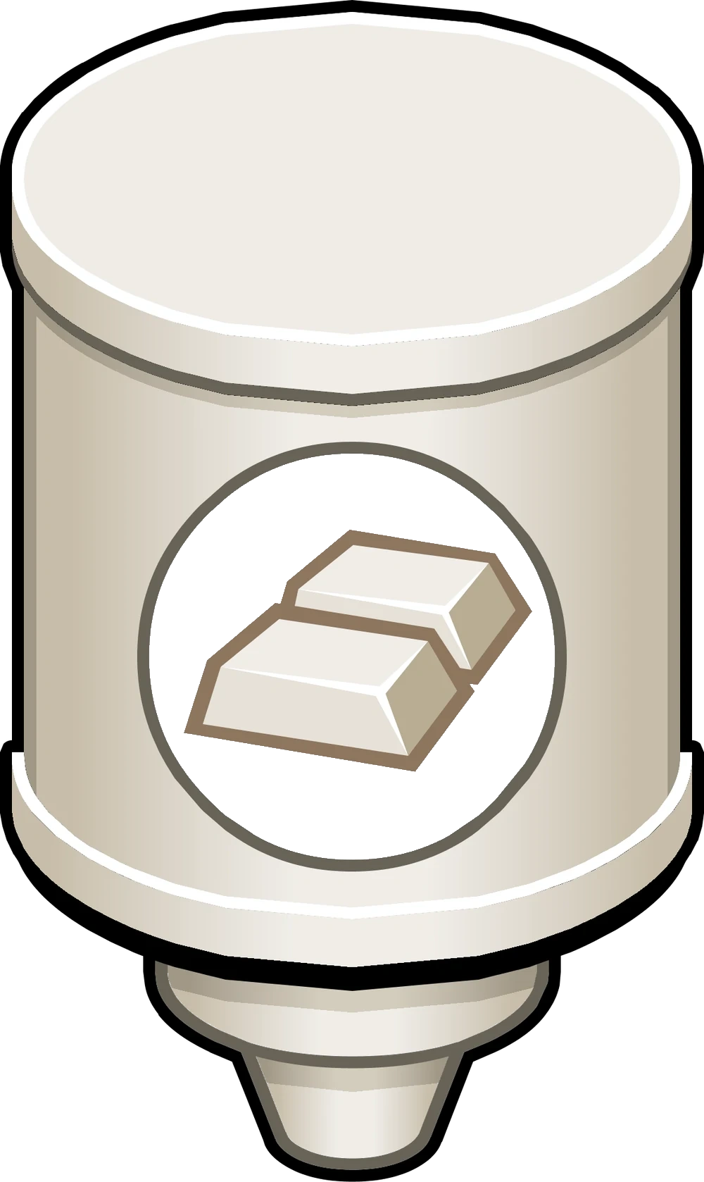 here have a mildly cursed image of a white chocolate syrup dispenser ...