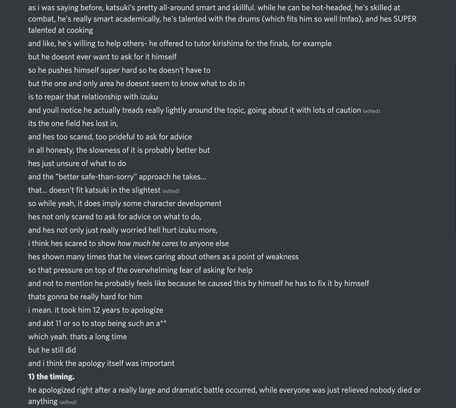 katsuki rant day 15 | Fandom