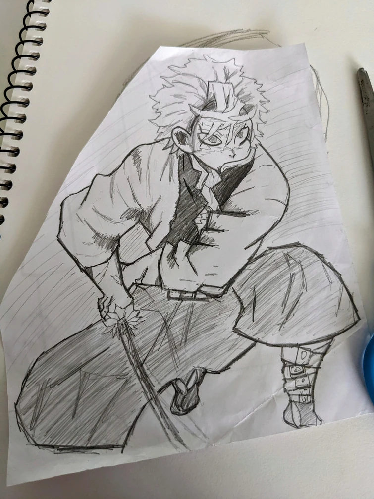 Sanemi drawing cause it's his bday | Fandom