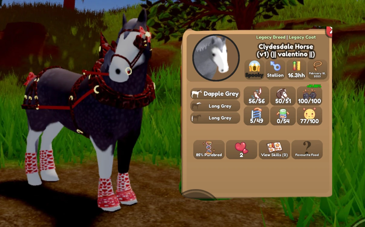 Trading this caught dapple gray v1 clyde | Fandom