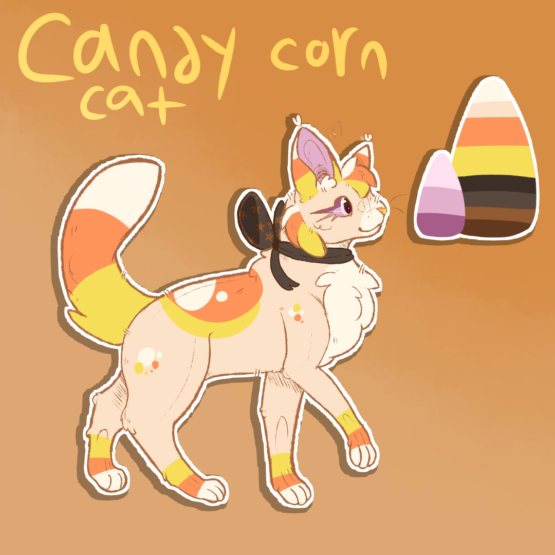 candy corn cat ota (closed now sorry) | Fandom