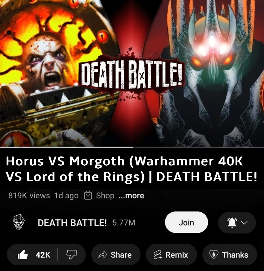 Horus vs Morgoth: Official video mockup | Fandom