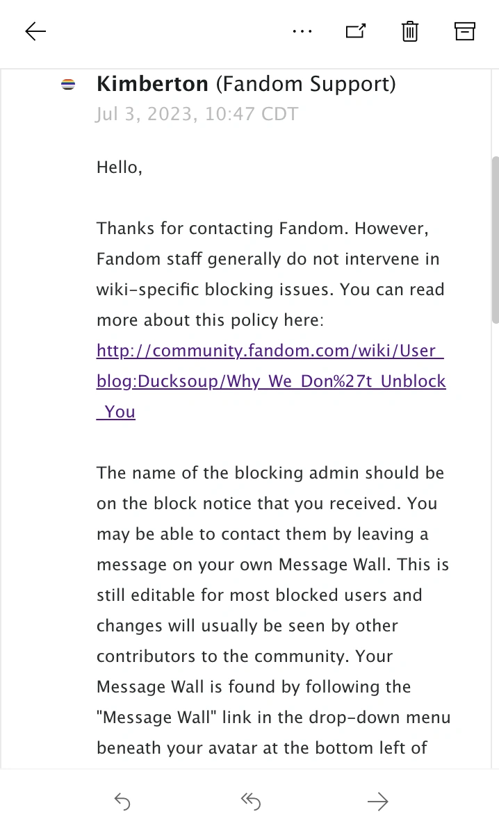 I got a false block | Fandom