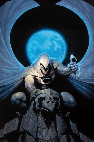 Moon Knight Vs. Azrael (Marvel vs DC) | Weapons, armor, and skills to ...