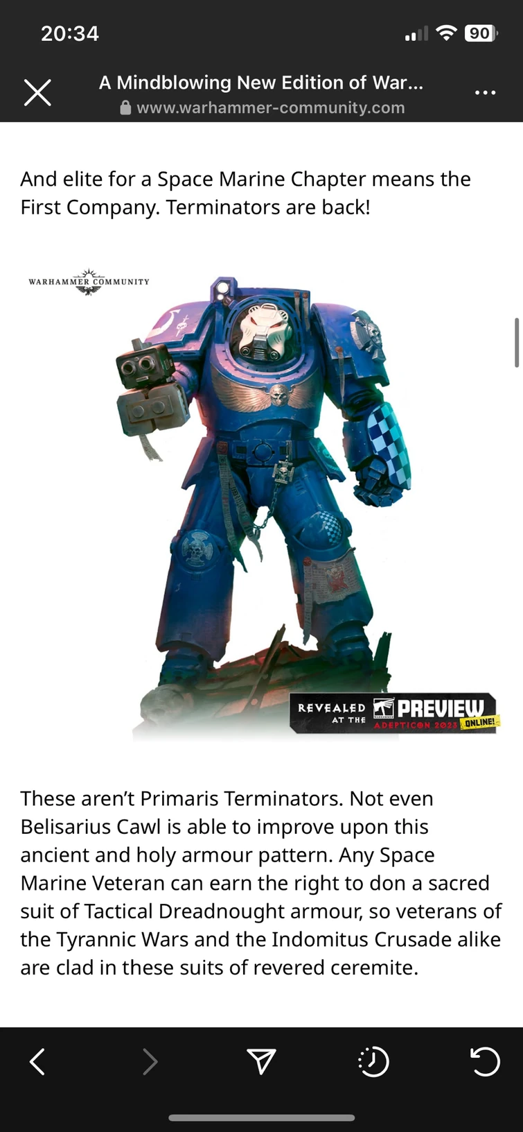 Ultima Founding Chapter have Terminators? | Fandom