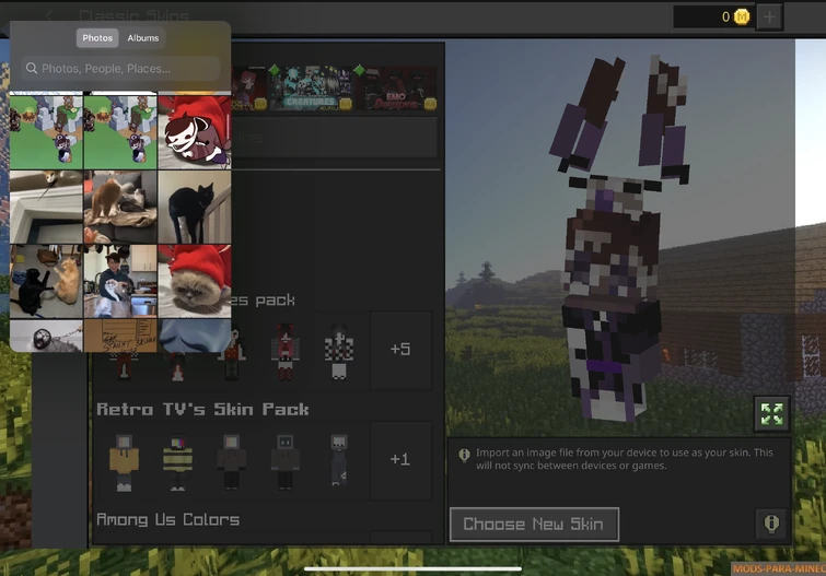 The downfalls of having a cute Affogato skin in Minecraft Pocket ...