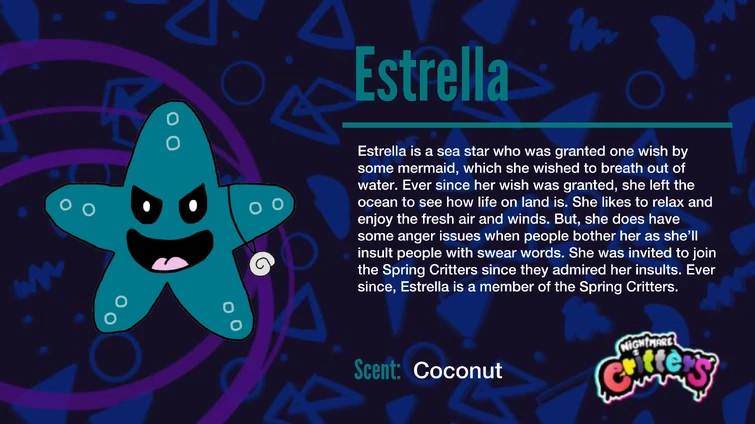 My 5th Nightmare Critters OC: Estrella | Fandom