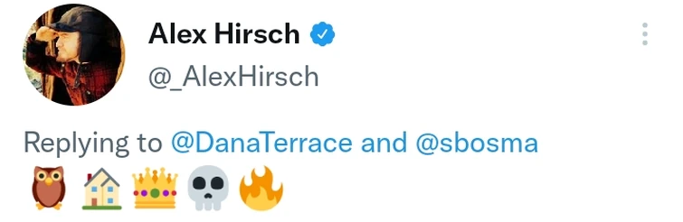 Apparently this is Alex Hirsch's reply to Dana's s3 tweet | Fandom