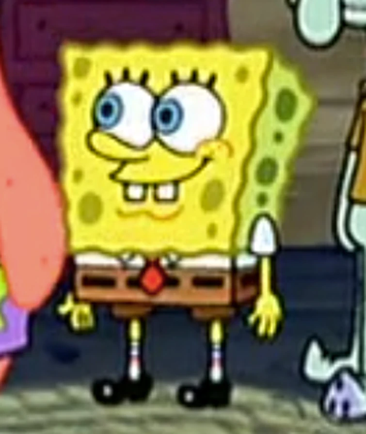 SpongeBob in this shot looks a lot like his Early Season 2 design. | Fandom