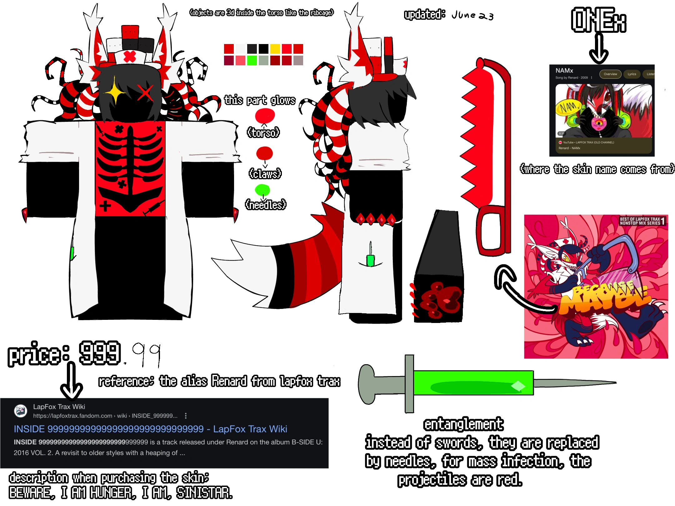 updated the sheet again/redesigned..... | Fandom