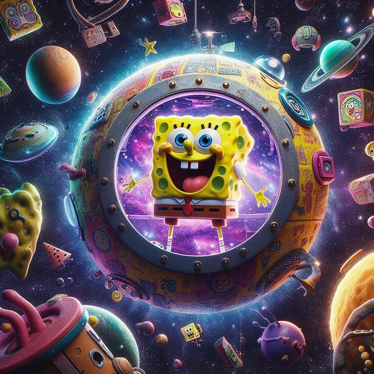 Some AI Art of SpongeBob SquarePants in Space | Fandom
