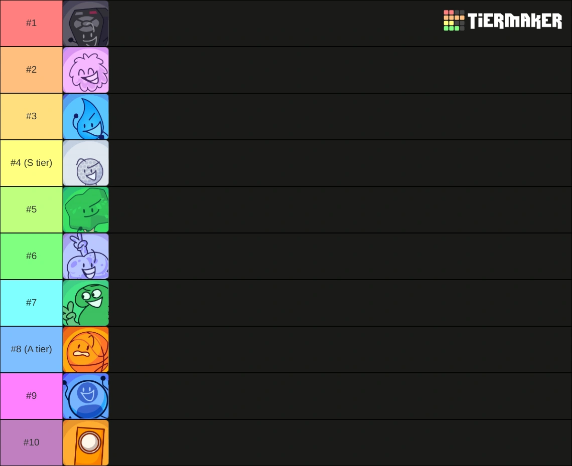 current top 10 favorite BFDI characters | Fandom
