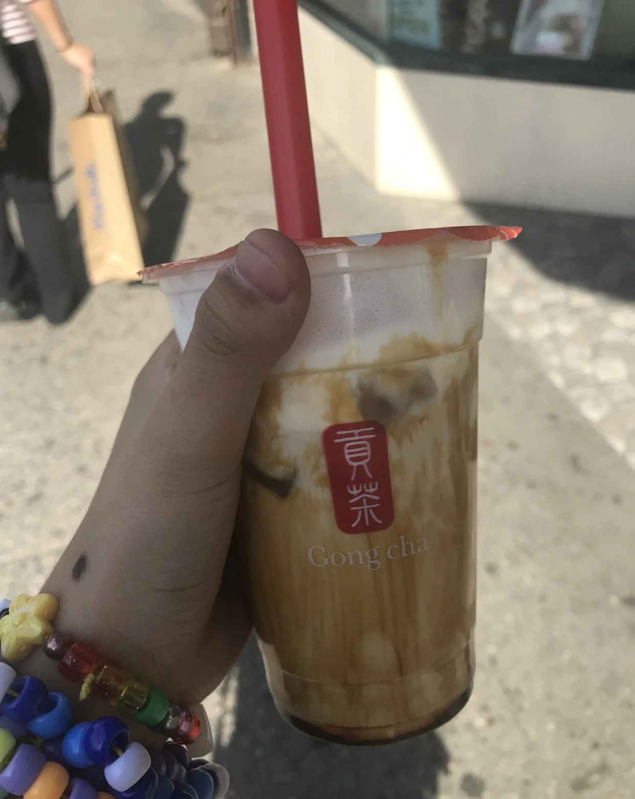 brown sugar boba tea with milk foam :) **** i love boba tea sm | Fandom