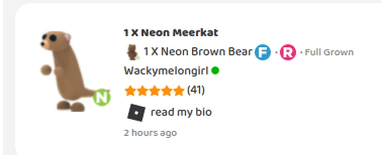 What's a neon Meerkat worth? | Fandom