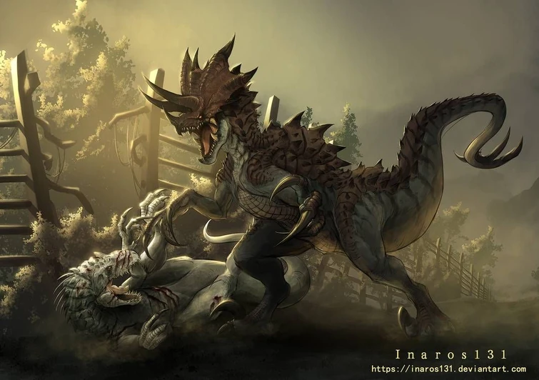 Ultimasaurus vs Indominus rex fan art by Inaros131 | Fandom