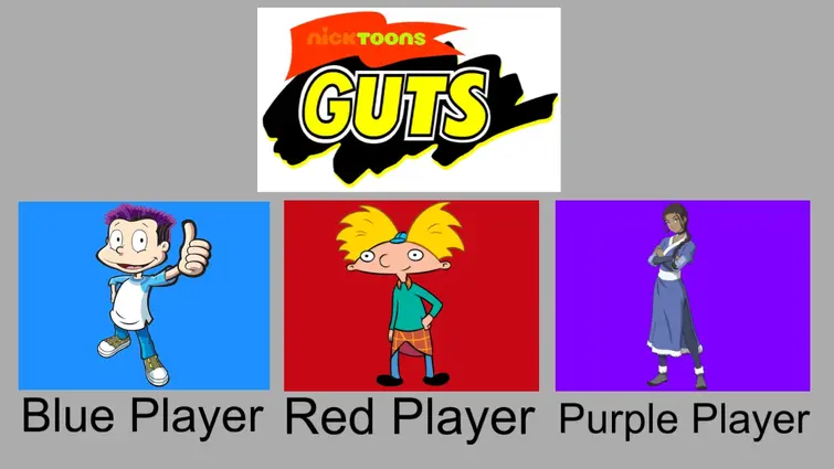 Nicktoons GUTS: Tommy (Blue) vs. Arnold (Red) vs. Katara (Purple) | Fandom