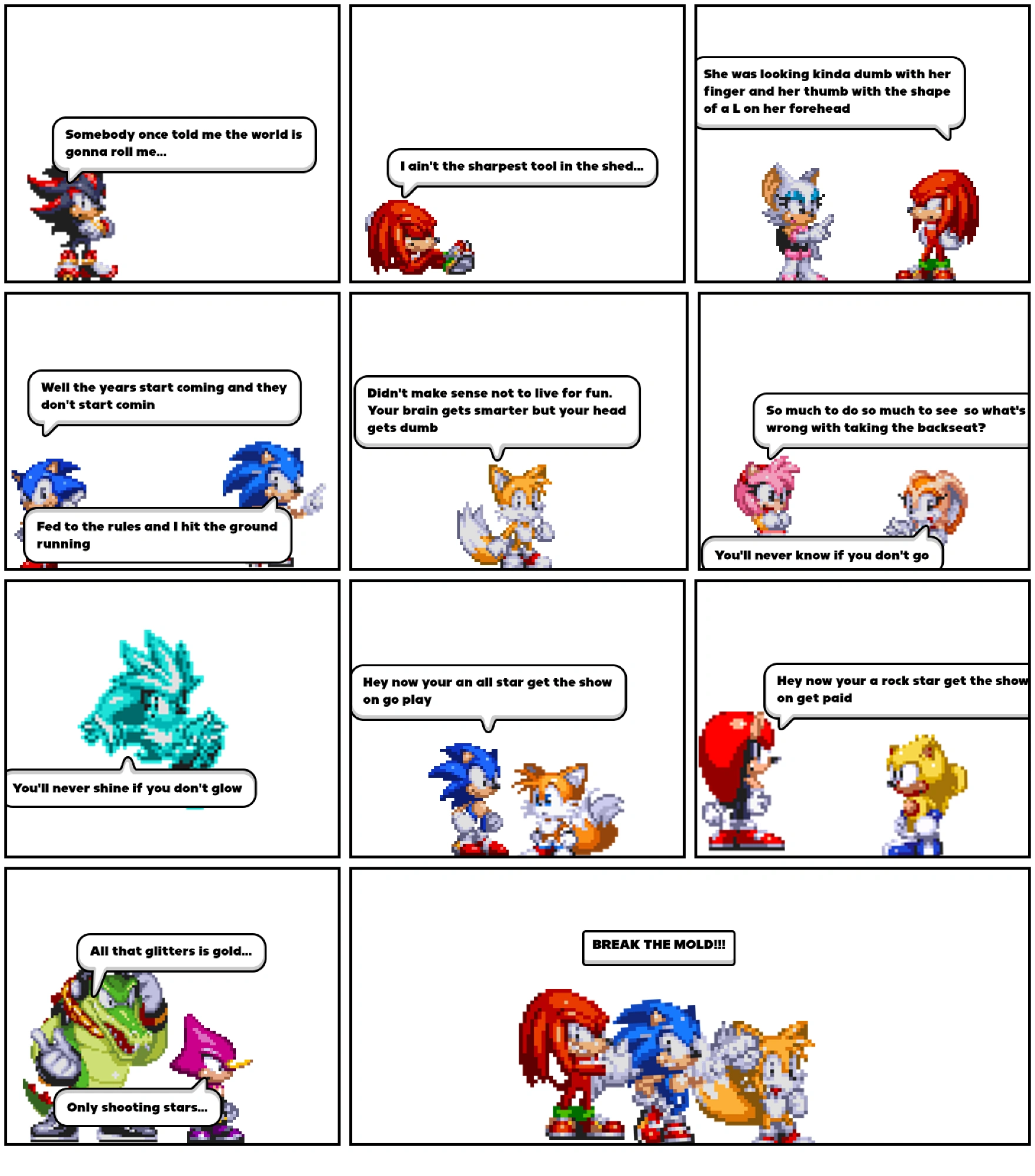 Sonic characters singing all star | Fandom