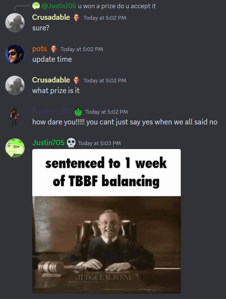 Congratulations Crusadable on becoming the newest TBBF Tester. | Fandom