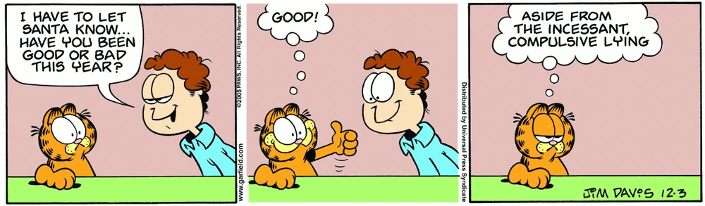 Guys i found the garfield comic that was made on the exact day of my ...