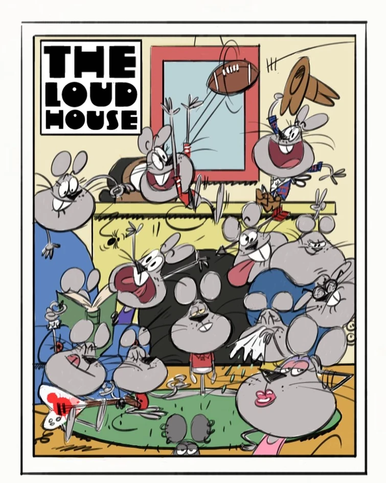 Early concept artwork for the pitch bible for 'The Loud House' (from ...