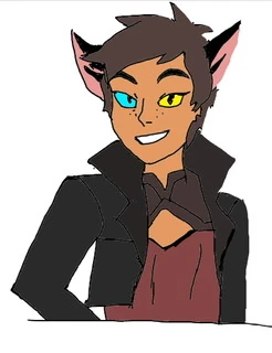 So... I drew Catra with her season 5 haircut and Crimson Waste jacket ...