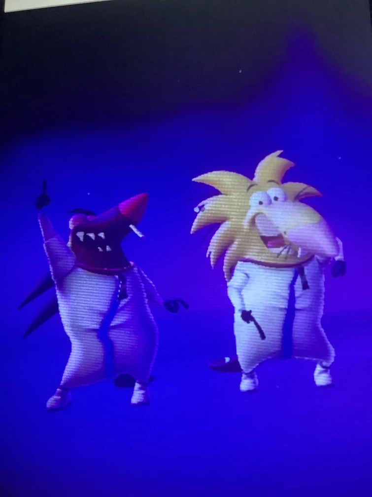 Norbert and daggett dancing in their space suits | Fandom