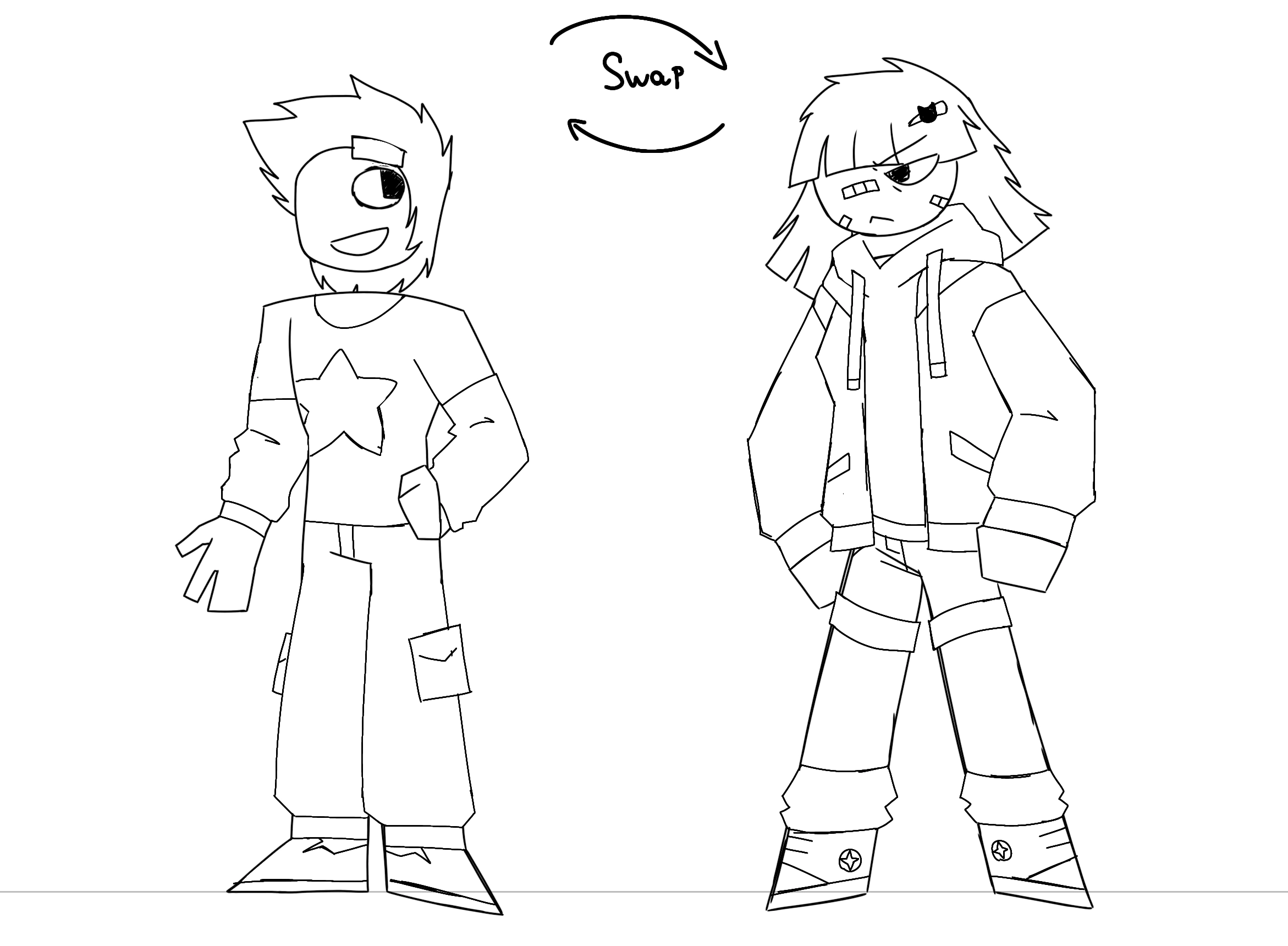 Sketching swap comes my idea | Fandom