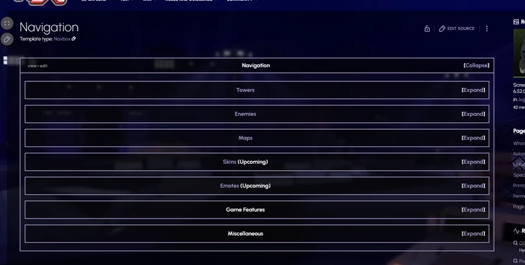 ok i just revamped the Navigation template navbox with wiki staff ...