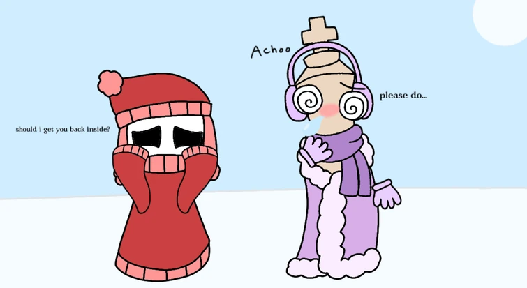 Kinger and Gangle tried bonding in the snow | Fandom