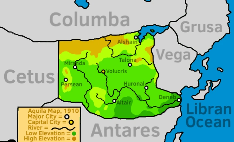 Aquila Map, Circa 1910. | Fandom