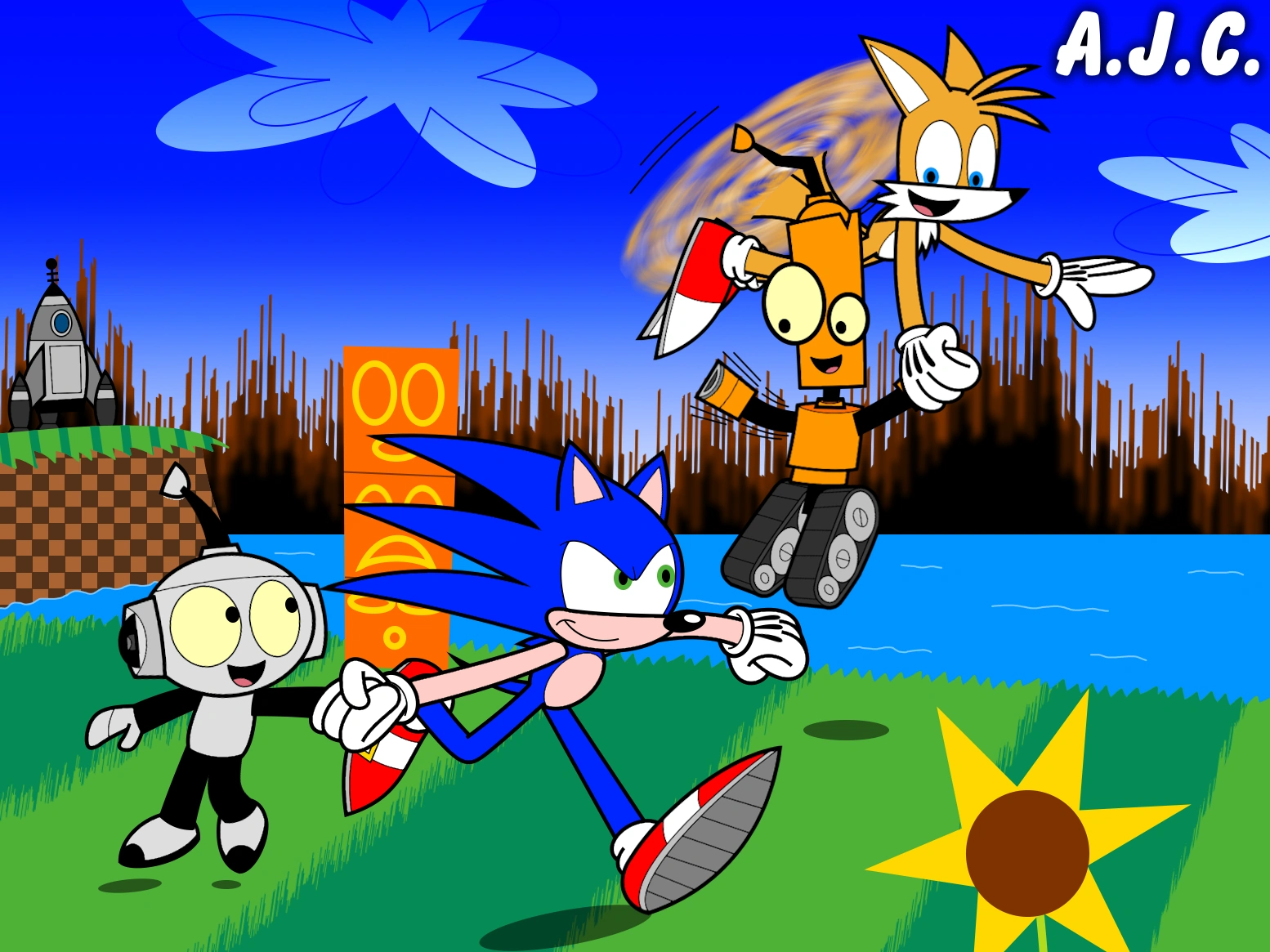 Rob and Orbit's Green Hill adventure (crossover with Rob the Robot ...