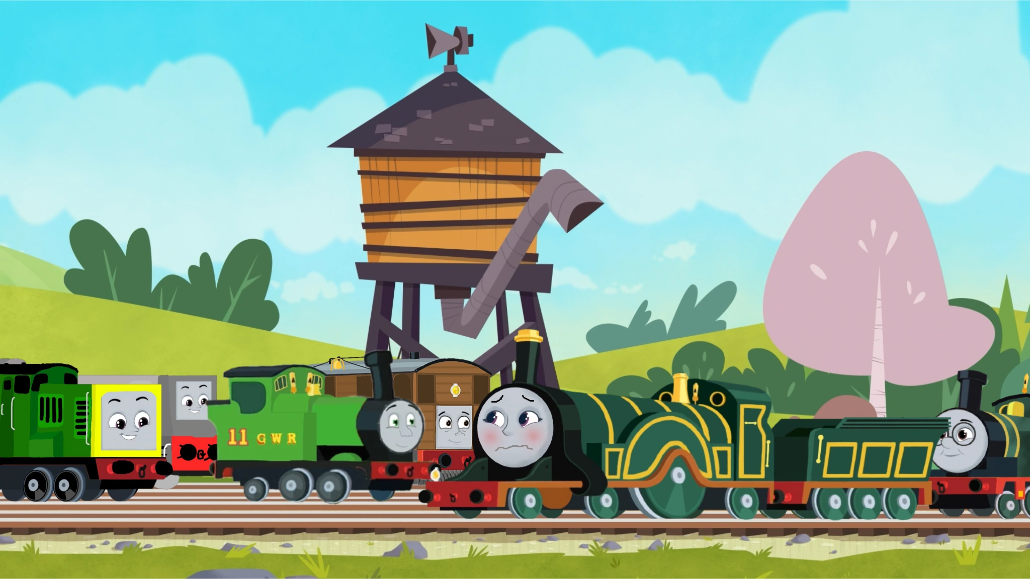 When all the engines saw Emily with Whiff, they all laughed too. | Fandom