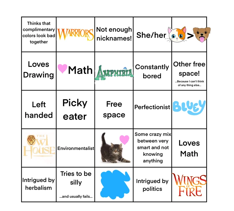 Me bingo | Fandom