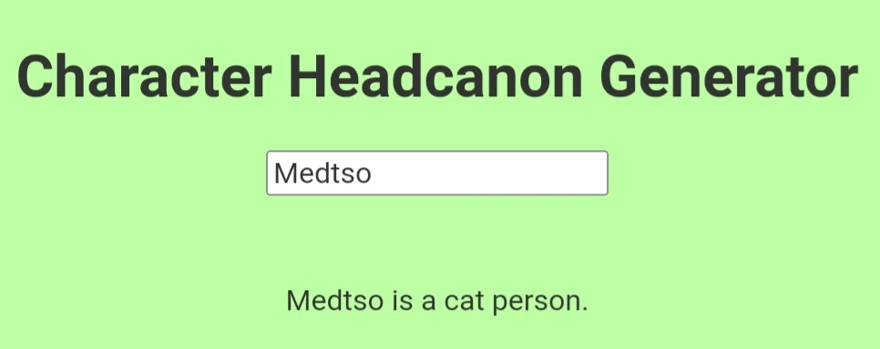 the generator did my oc dirty | Fandom