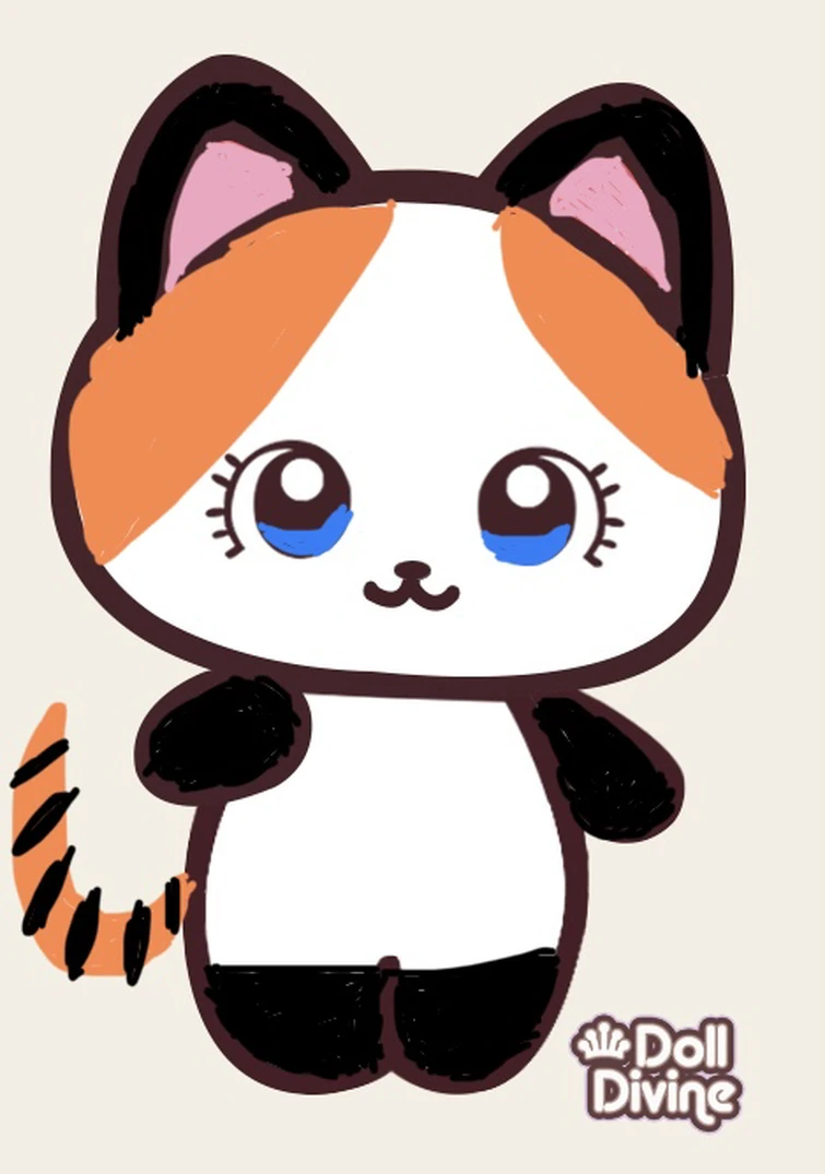 I made my calico cat Kwami, calica in kawaii cuties style! | Fandom