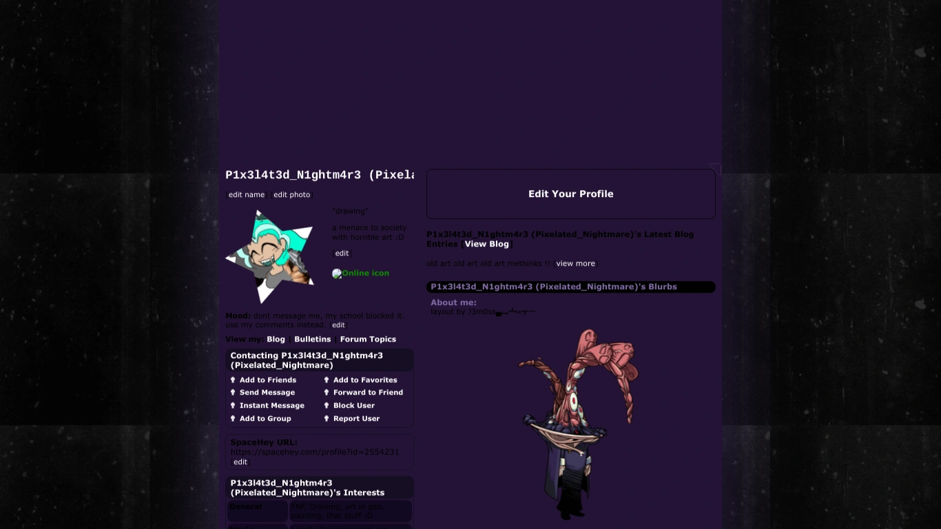 me when i change my spacehey profile for the 10000th time :3 | Fandom