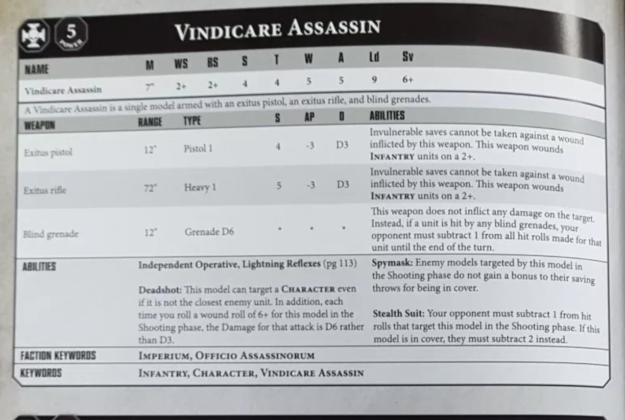 Vindicare Assassin | Fandom
