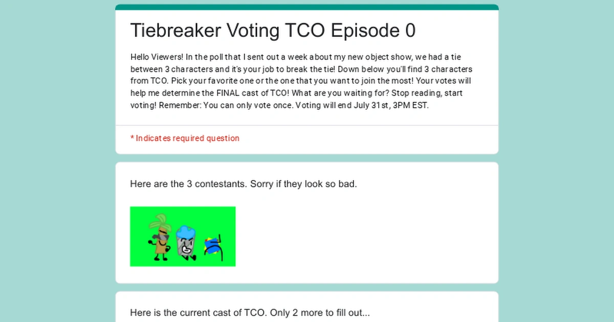 Please Vote...We need 1 more... | Fandom